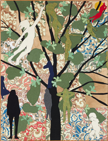 HULDA LINDGREN (FÖDD RESLOW, 1907-1990). The Tree of Life, signed and ...