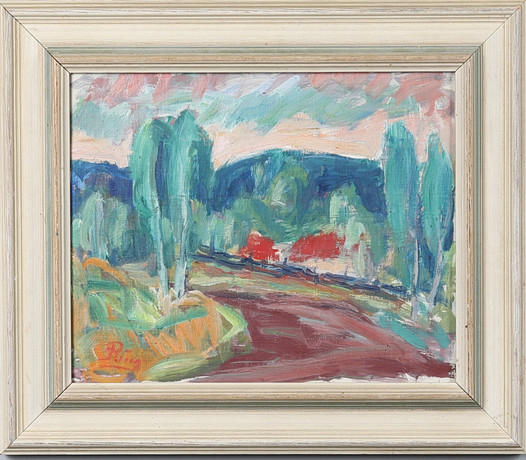 IVAN RING (1899-1969). Olja på pannå. Signerad Ring. Konst - Måleri ...