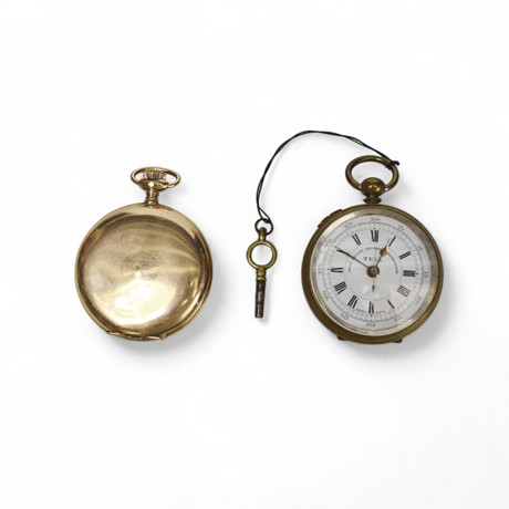 SAVONETT POCKET WATCH Elgin, double, and POCKET WATCH Tell, yellow ...