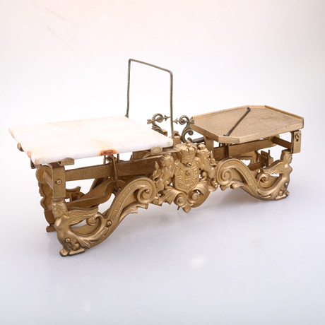 TABLE SCALES. cast iron, marble. Miscellaneous - Miscellaneous - Auctionet