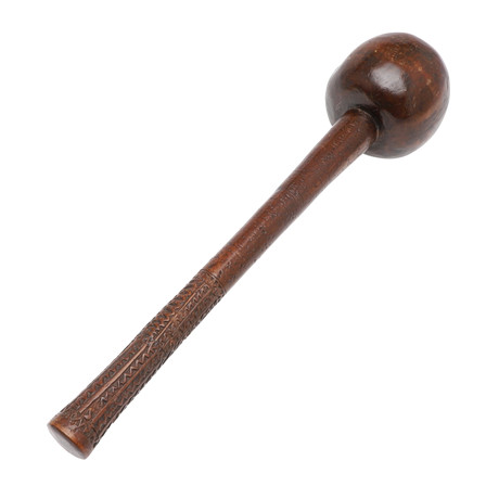 A 19TH CENTURY FIJIAN/SOUTHSEAS IRONWOOD THROWING CLUB. Tribal art ...