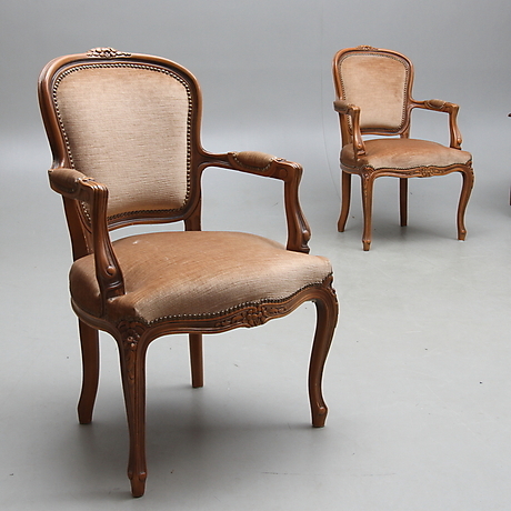 ARM CHAIRS, rococo style, second half of the 20th century. Furniture ...