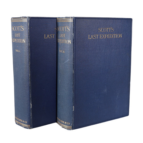 CAPTAIN ROBERT F. SCOTT. Scott's Last Expedition, 2 Volumes, 1914 ...