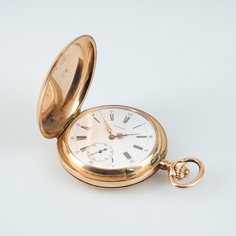 POCKET WATCH, 55 mm, savonette, chronometer, 14K gold, lever ...