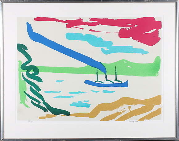 OLLE LANGERT. Lithograph, signed and numbered 81/125. Art - Engravings ...