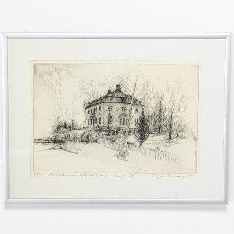 EIGIL THORELL, etsning, signerad och numrerad 1/2. Konst - Grafik ...