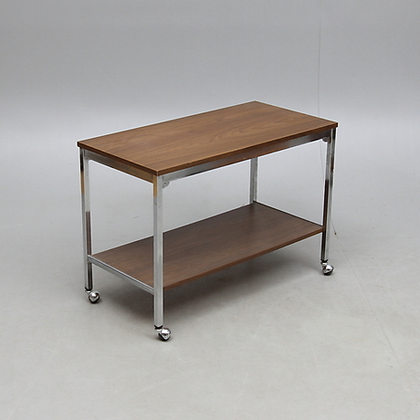 ROLLER BENCH, chrome frame on wheel pulleys., second half of the 20th ...