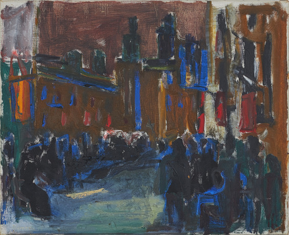 BENGT HAMRÉN (1898-1985). City motif, oil on canvas, signed and dated ...