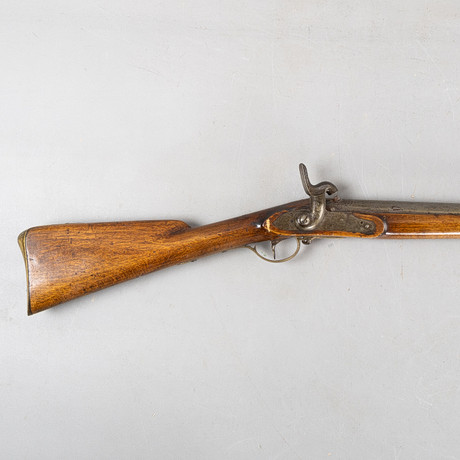 SLAGLOCK RIFLE, m/1815-1849, with shortened forestock for hunting ...