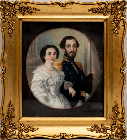 CARL CONRAD DAHLBERG. Portrait of the Duke Couple of Östergötland Oscar ...