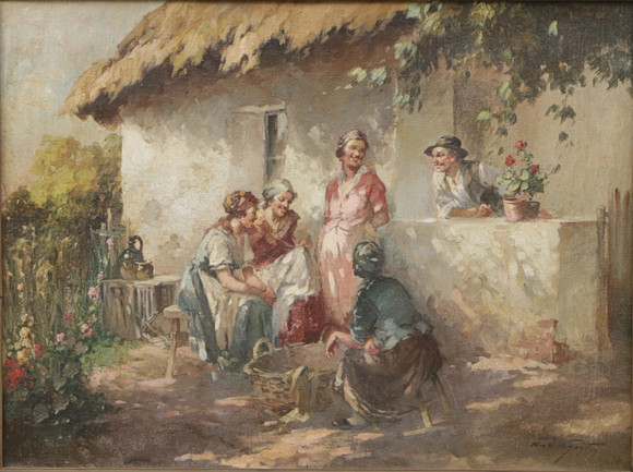 ACS AGOSTON. OLJA, på duk, signerad. Konst - Måleri - Auctionet