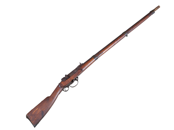 CHAMBER LOADING RIFLE, Kongsberg Vapenfabrik, Norway, marked 1855 ...