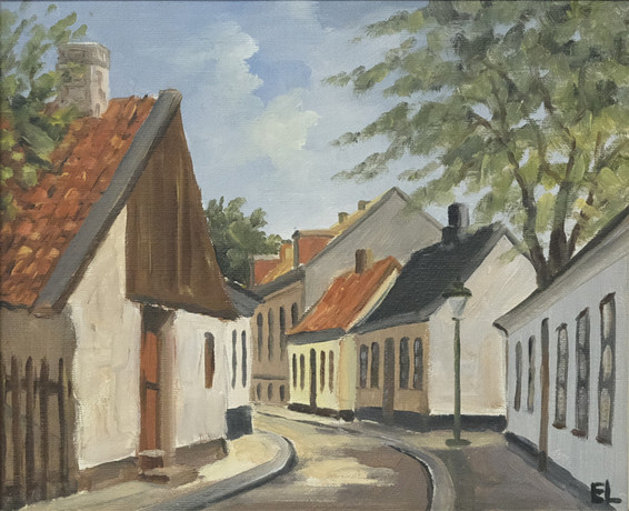 KARL-ERIK LUNDBERG. “LED”, OIL ON PANEL. Art - Paintings - Auctionet