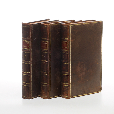 BÖCKER, 3 volymer, "Ichnographia Rustica: or, The Nobleman, Gentleman ...