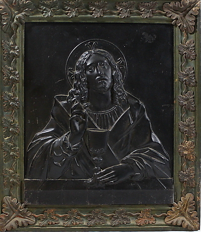 RELIEF PANEL, Jesus, cast iron. Art - Other - Auctionet