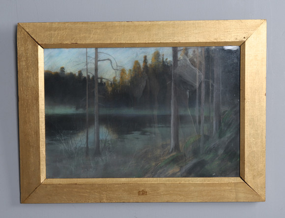 CARL BRANDT. Landscape, pastel on cardboard, signed. Art - Paintings ...