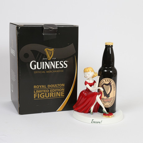 ROYAL DOULTON ADVERTISING FIGURE 'GUINNESS HARPIST'. Ceramics ...