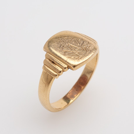 KLACKRING, 18K GULD, Ca. 6,9 g. Smycken & Ädelstenar - Ringar - Auctionet