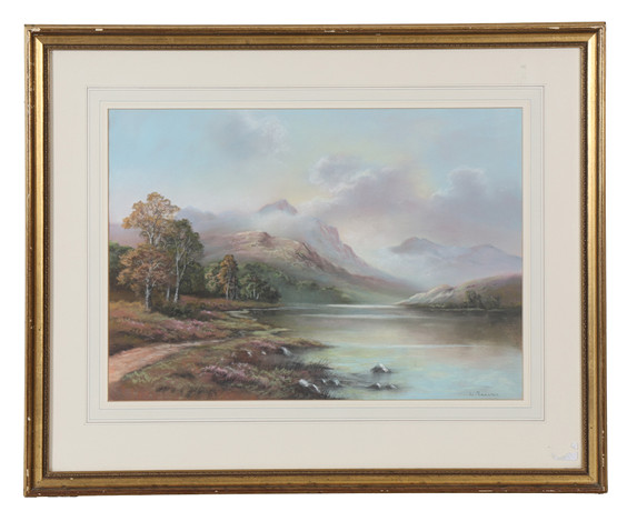 WENDY REEVES (B.1945) HIGHLAND SCENE. Art - Paintings - Auctionet