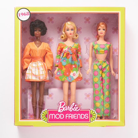 BARBIE, #FRP00 Barbie Mod Friends Gift Set 1968, Celebrating 50 Years ...