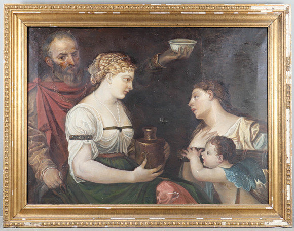ALESSANDRO VAROTARI. After. Allegory of marriage, 18th/20th century ...