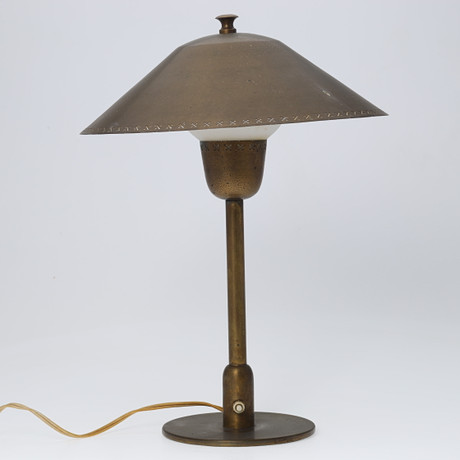 LYFA DESIGN. Table lamp made of brass, inner shade of opal glass, Lyfa ...