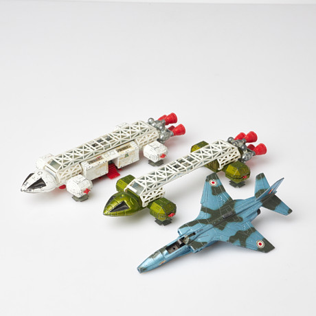 PARTI FLYGFORDON, 3 st, Dinky Toys, Eagle Transporter (359), Eagle ...