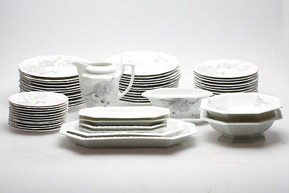 DINING SET, 58 pieces, porcelain, "Björnbär", Maria, Rosenthal ...