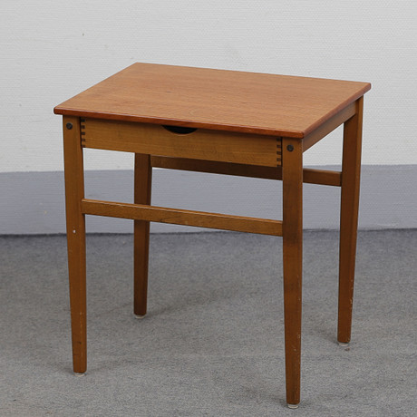 SMALL TABLE WITH DRAWER, TEAK, STAINED BEECH, 1950S/1960S. Furniture ...