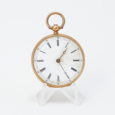 POCKET WATCH, 18k gold, weight approx. 36 grams. Clocks & Watches ...