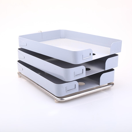 DOKUMENTSAMLARE, brännlackerad plåt, 1900-talets mitt. Övrigt - Övrigt ...