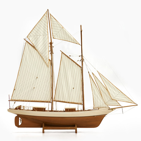 FARTYGSMODELL, skonert, 1900-tal. Samlarföremål - Teknika & Nautika ...