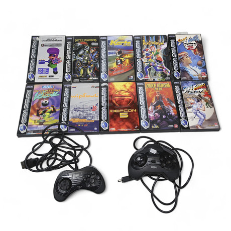 GAMES, Sega Saturn, including Duke Nuken 3D, Alpha 2, Street Fighter ...