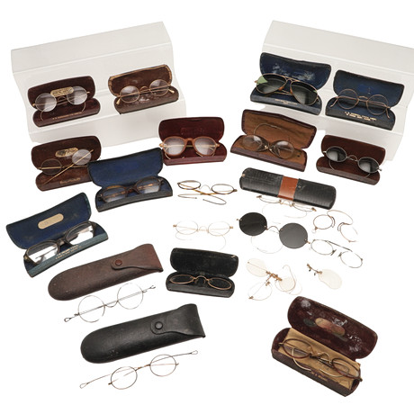 COLLECTION OF ANTIQUE SPECTACLES & CASES. Miscellaneous - Miscellaneous ...