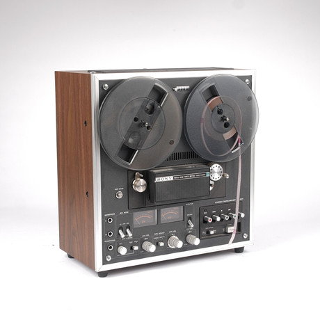 A 'Sony TC-640' walnut-veneered roller tape recorder, 1970s ...