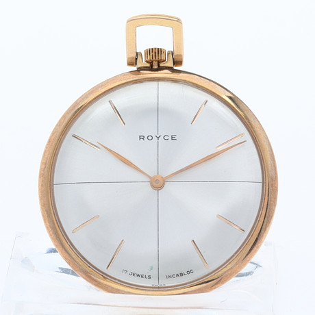 A 20th century Royce gold platinated pocket watch. Clocks & Watches ...