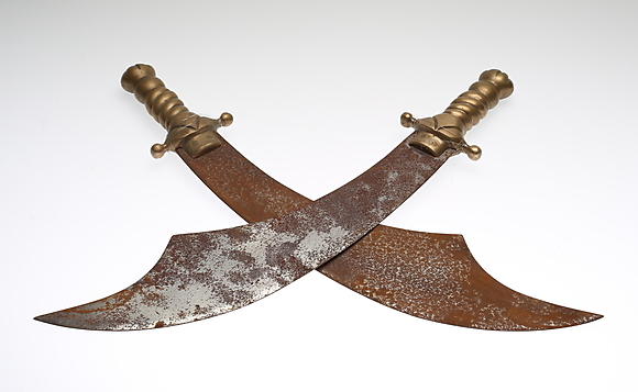 ORNAMENTAL SWORDS, a pair, Arabic style, 20th century. Weapons ...