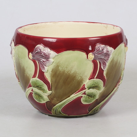 An Art Nouveau majolica outer lining, 20th century. Ceramics ...