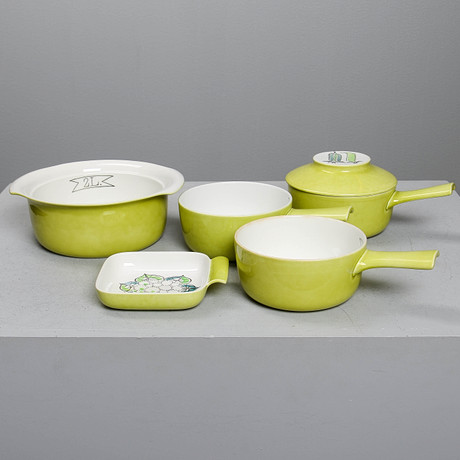 MARIANNE WESTMAN. "My Garden", 5 delar, Rörstrand, 1960-tal. Keramik ...