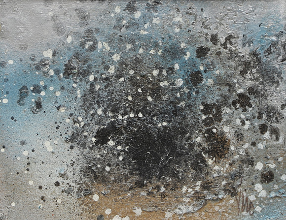 WIVECA RUBINOW. Mixed media on panel, “Stratosphere”, signed Vico. Art ...