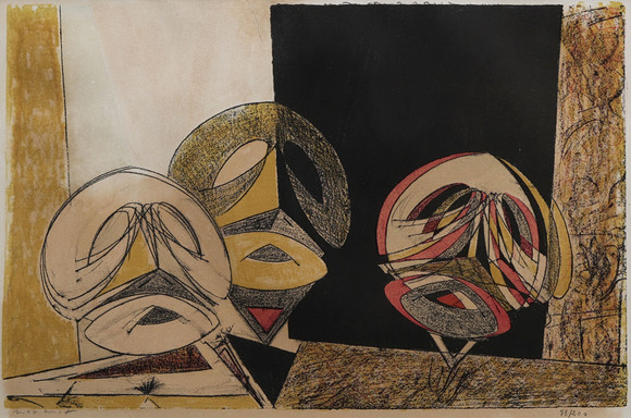MAX ERNST. LITHOGRAPH, “MASQUES”, SIGNED, NUMBERED 78/200, 1950. Art ...