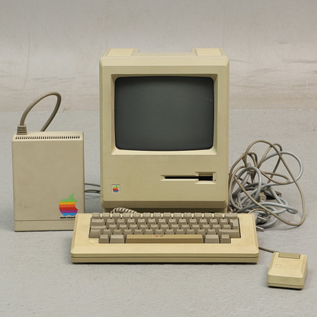 PC with accessories, Apple Macintosh 512K, USA, 1980s. Miscellaneous ...