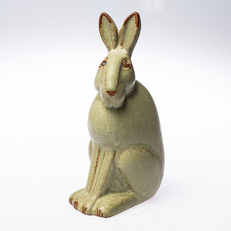 LISA LARSON. Figurine, stoneware, Forest hare from the series ...