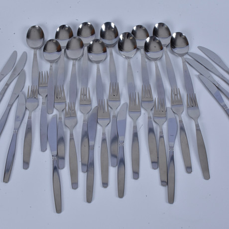 CUTLERY SET, Nils Johan, “Sessan”. Silver & Metals - Other metals ...