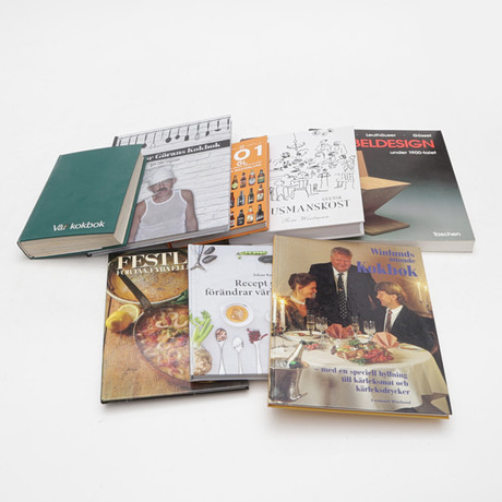 LIBROS DE COMIDA y LIBRO DE DISEÑO DE MUEBLES, un total de 8 partes ...