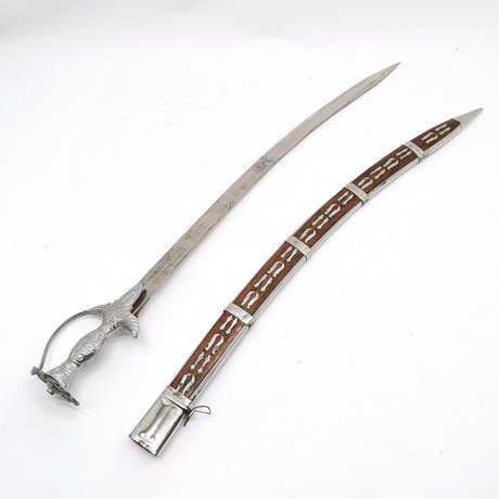INDIAN SWORD WITH WOODEN SCABBARD. Weapons & Militaria - Edged weapons ...