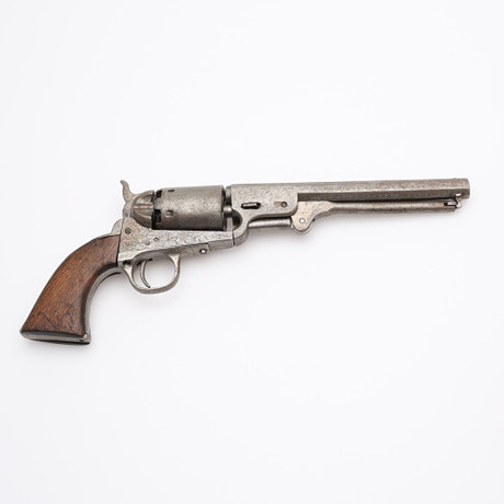 A mid 19th century Belgian replica COLT NAVY 1851 CALIBER .36 revolver ...