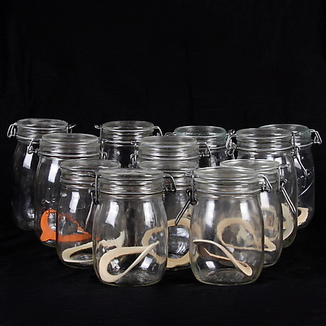 PRESERVATION CANS, 12 pcs. Glass, France and Italy. Glass - Other ...