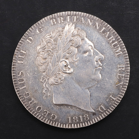 A GEORGE III CROWN, 1818. Coins, Medals & Stamps - Coins - Auctionet