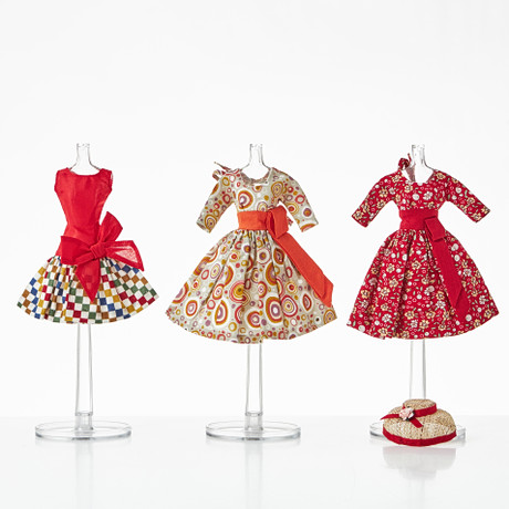 MARIROSE DESIGN FOR BARBIE DOLLS, Outfits, (6), 2 Sheat Dresses, 1 Best ...
